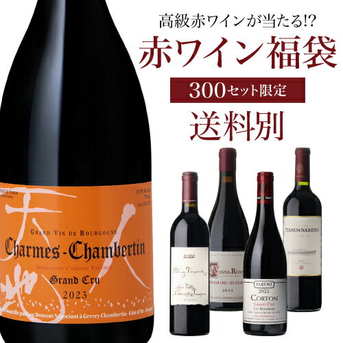 ≪商品内容更新日　2026/7/4≫ 中身は届いてからのお楽しみ♪赤ワイン福袋 ↓ 以下のいずれか1本が入ってます♪ ↓ ★特賞★★★★★★ シャルム シャンベルタン 2023 ルー デュモン ★一等★★★★★ パルマッツ ヴィンヤード カ...