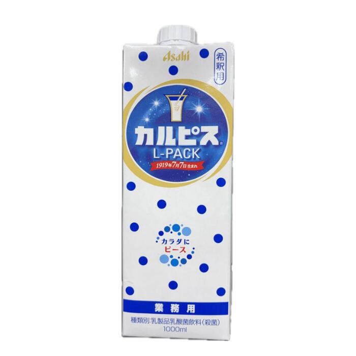 国産生乳と、100年以上受け継いできた乳酸菌と酵母、発酵という自然製法から生まれた飲み物です。 ■メーカ名：カルピス株式会社 ■容量：1000ml ■ケース入数：6本 ■主な原材料：乳 ■アレルギー表示：乳、大豆