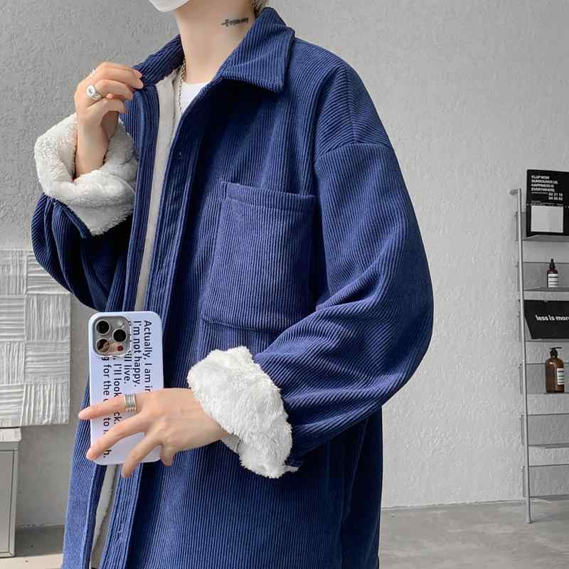 ・素材: 化繊混紡・機能: 耐摩耗・糸番手: 20S・スタイル: 日式レトロ・タイプ: カーディガン・シルエット: ルーズ・襟型: 尖襟・袖丈: 長袖・パターン: 無地・厚み: 裏起毛・誤差: 1-3cm・ディテール: ポケット・主素材: ...