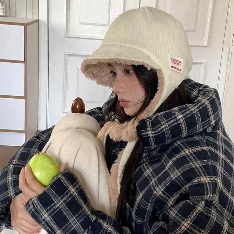・商品カテゴリ: 雷鋒帽・帽頂スタイル: 円頂・帽檐スタイル: 短檐・カラー: ベージュ,赤,黒,カーキ,ブラウン,グレー・サイズ: M（56-58cm）・機能: 保温,防風・スタイル: 百搭,カジュアル,シンプル・スタイル分類: ファッシ...