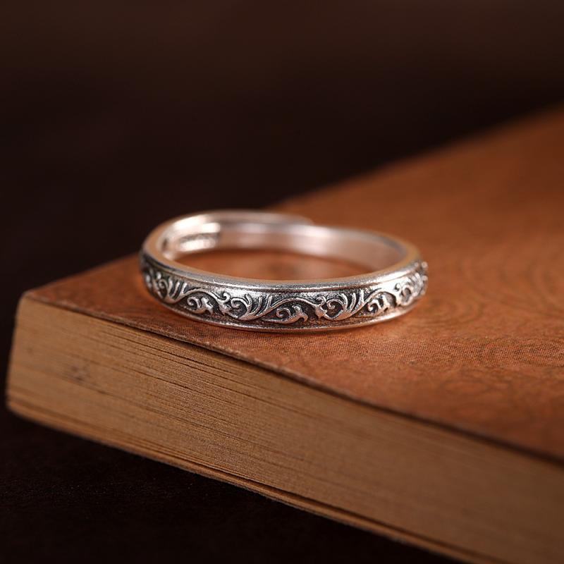 ・素材: シルバー・形状: 幾何型・加工: アンティーク加工・種類: リング・モチーフ: 忘憂草・スタイル: ファッションOL・素材純度: 99%シルバー・スタイル分類: ファッション通勤・製品カテゴリ: 手飾り・適用対象: 男女通用・流行...