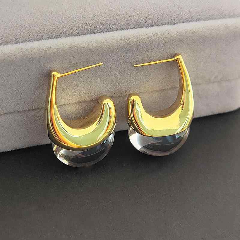 ・素材: 銅・形状: 水滴形・加工: 電鍍・カラー: 金色、銀色・スタイル: 冷淡風・スタイル分類: 個性風潮・カテゴリ: 耳飾り・対象: 女性用