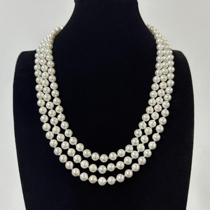 ・素材: 人工真珠・加工: 手作業・形状: U字型・チェーンスタイル: 真珠チェーン・周長: 41-50cm・カラー: 象牙白・流行要素: 真珠・重量: 72g・スタイル: 軽奢風・スタイル分類: ファッション通勤・カテゴリ: 項飾・対象:...