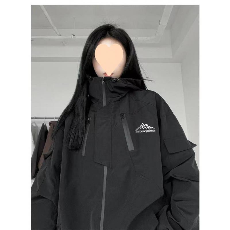 ・カテゴリ: 服装・スタイル: 通勤・シルエット: ゆったり型・襟: 無ボタン・厚み: 厚手・対象: ビッグサイズ・主素材: ビニロン繊維・デザイン詳細: ピースカラー・袖丈: 長袖・カラー: ブラック、ライトグリーン、蛍光グリーン・サイズ...