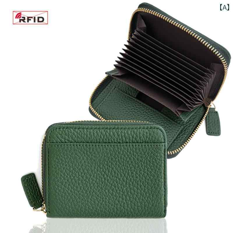 ・素材: 真皮・皮質特徴: 頭層牛皮・財布折数: 3つ折・スタイル: 都市簡約・流行要素: 車縫線・柄: 無地・裏地素材: ポリエステル・カラー: ダークグリーンゴールドジッパー、ピンクゴールドジッパー、ベージュ、ブラック、ジェイドグリーン...