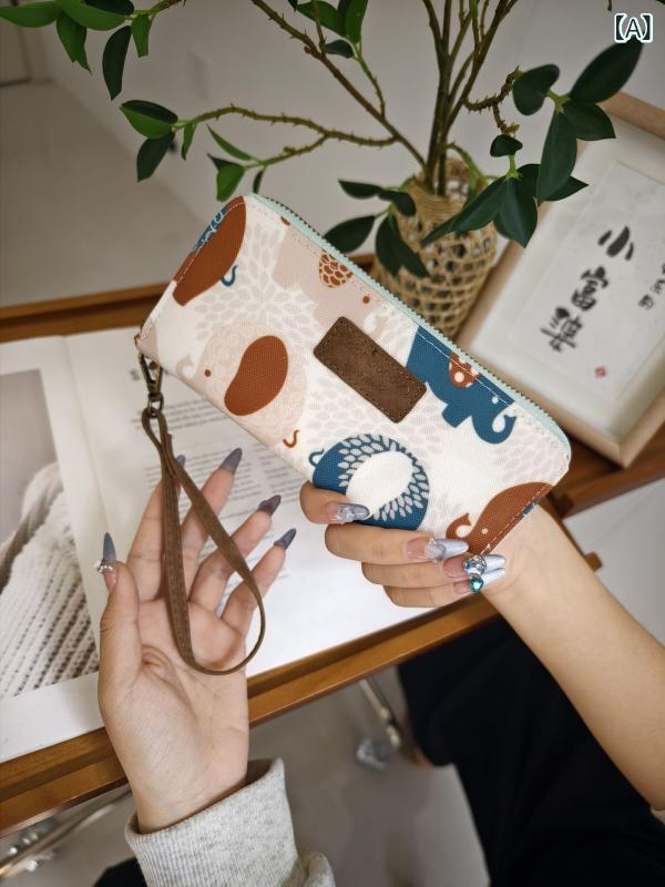 ・素材: オックスフォード布・折数: 3つ折り・パターン: 動物・裏地: ポリエステル・カラー: 長ジッパー象柄、長ジッパー花猫、長ジッパー緑松鼠、長ジッパー白花、長ジッパー紺動物園、手持ち紺鹿、長ジッパーパッチワーク犬、長ジッパー小熊・機...