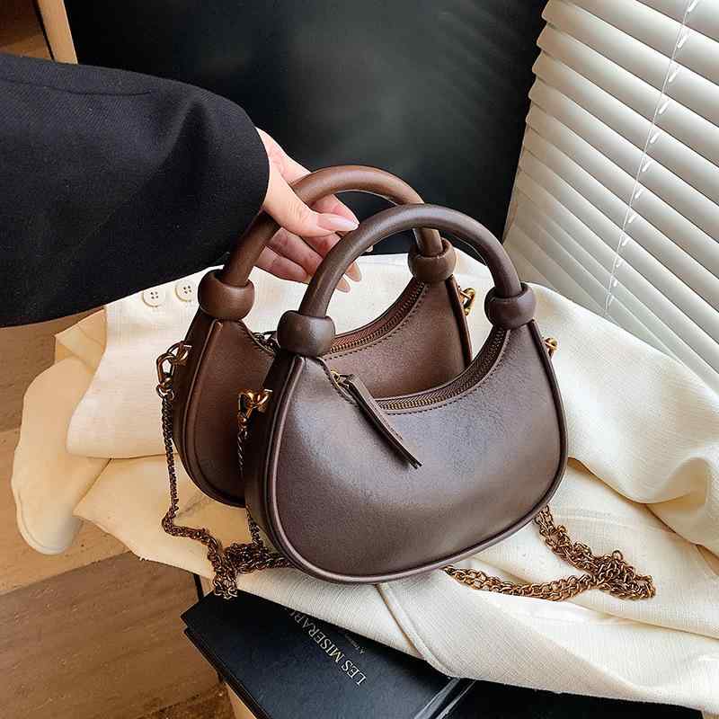 ・カラー: ブラック、ブラウン、カーキ、泥色・スタイル: 都市シンプル・素材: PU・バッグタイプ: 新月バッグ・バッグサイズ: 小・装飾: ステッチ・裏地: ポリエステル・形状: 新月形・開閉: ジッパー・内部構造: 携帯ポケット、ジッパ...