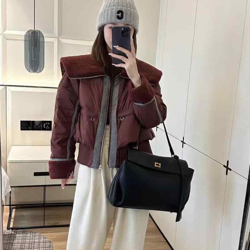 ・充填素材: ダックダウン・ダウン含有率: 51-55%・厚み: 厚・生地: アクリル・シルエット: ルーズ・襟型: スタンドカラー・袖丈: 長袖・前立て: ジップ・色: 白,カーキ,アンゴラ・サイズ: S,M,L,XL・スタイル: 通勤・...