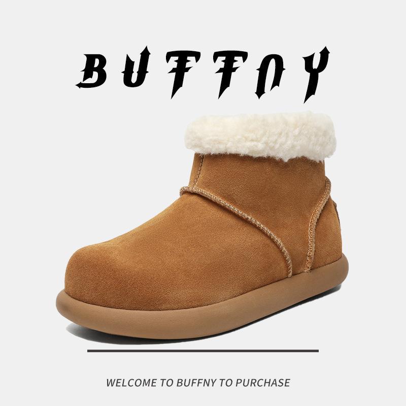 ・対象性別: 女性・スタイル: カジュアル・機能: ヒールアップ,保温,フィット・アッパー素材: カウレザースエード・アウトソール素材: ラバー・ヒール形状: 厚底・適した場所: 室内・アウトソール: 防滑ラバー・トゥ形状: ラウンドトゥ・...