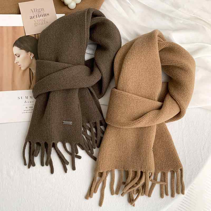 ・編み方: 経編・機能: 保温・適合季節: 冬・款式: ロング・色: ブロンズ,カーキ,レッド,グリーン,オレンジ,ダークグレー,ライトグレー,ダークブラウン,ダークブルー,オートミール・素材: ウール・主素材成分: ウール100%・スタイ...