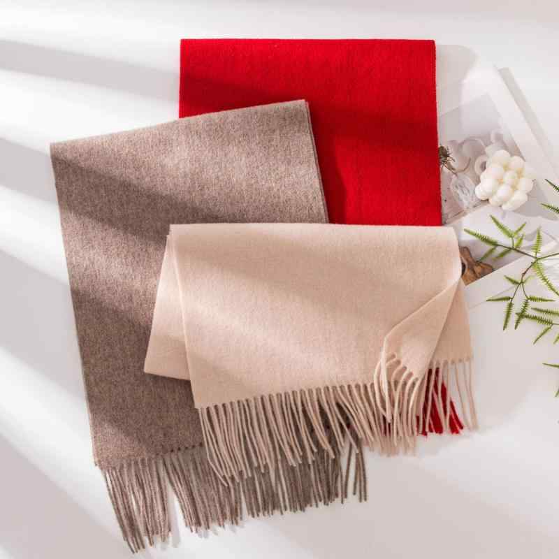 ・編み方: 経編・機能: 保温・スタイル: 中長丈・カラー: モカ, レッド・長さ: 190×35cm・サイズ: 190×35cm・主面料成分: ウール・主面料成分含量: 100%・素材名: ラムウール・スタイル分類: ファッション通勤・加...