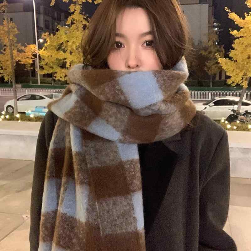 ・素材: ポリエステル100%・色: 青、黒、ピンク・サイズ: 200×43cm・機能: 保温・装飾: タッセル・織り方: 平織り・スタイル: ベーシック・製法: 経編