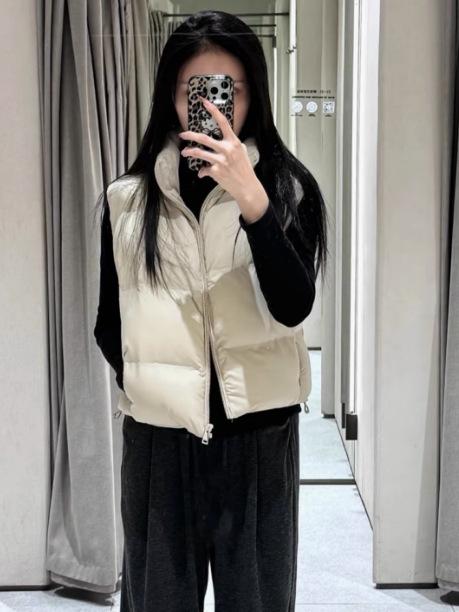 ・カテゴリ: ベスト・性別: 女性・スタイル: カーディガン・着丈: ミディアム・襟型: スタンドカラー・パターン: 3D・素材: ポリエステル・ポリエステル含有率: 50-70%・詰め物: コットン・前立て: ジップ・色: ホワイト,ブラ...