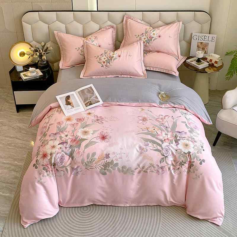 ・素材: 綿100%・生地密度: 133×72・糸数: 30s・染色方法: 活性染色・加工: 起毛・重量: 500g～800g・柄: 卡通アニメ、植物花卉・タイプ: ベッドシーツ式・パターン: 彼特熊-オレンジ、出水芙蓉-ピンク、出水芙蓉-...