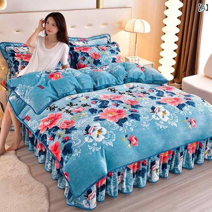 ・素材: ミルクフランネル・重さ: 800g～1000g・柄: 無地,幾何柄,キャラクター,花柄・カラー: グレー,ワインレッド,ローズレッド,アップルグリーン,ライトカーキ,ネイビー,パープル・タイプ: ベッドシーツ式・サイズ: 0.9m...