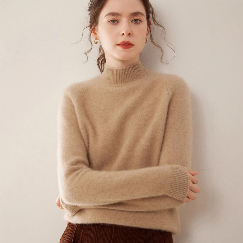 ・柄: 無地・着用方法: プルオーバー・セット: 単品・シルエット: スタンダード・着丈: 普通・襟型: ハーフハイネック・袖丈: 長袖・厚み: 超厚・加工: ノーアイロン処理・色: 青,紫,キャメル,ピンク,白,ベージュ,赤,キャメル,紫...