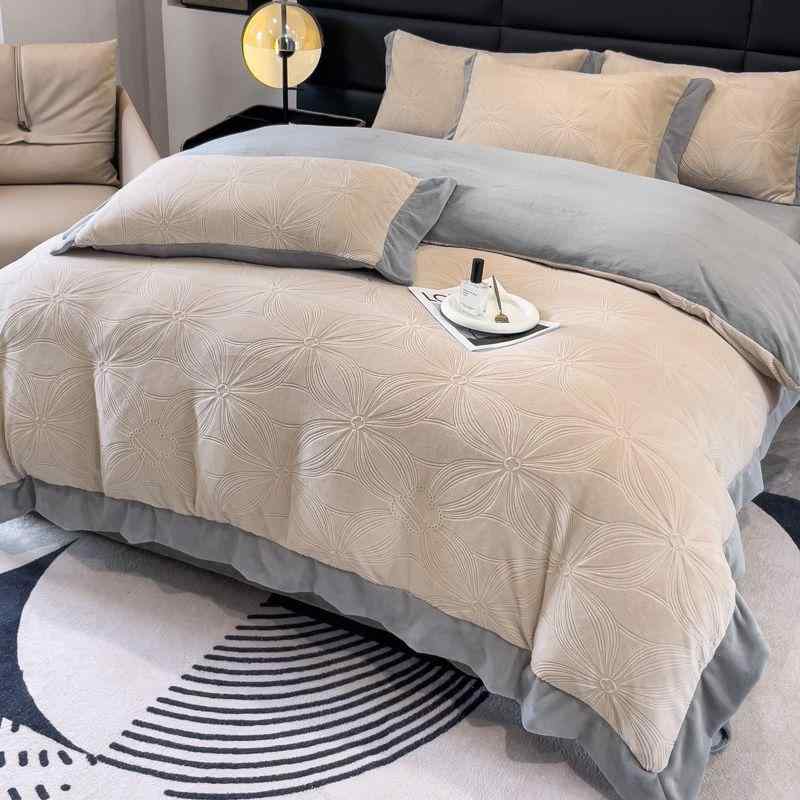 ・染色加工: 活性染色・織り方: ジャカード・模様: 無地,植物花柄・デザイン: 5D立体エンボスミルクフランネル・色: オフホワイト,カーキ,ベビーブルー,グリーン,パープル,ピンク,イエロー,グレー,ライトグリーン・スタイル: 北欧・サ...