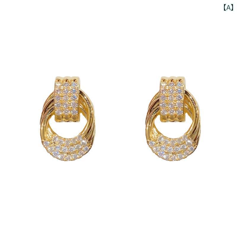 ・素材: 銅・形状: 幾何型・加工: 真金メッキ・色: ゴールド,シルバー・流行要素: 円形・スタイル: シンプル・スタイル分類: ファッショントゥーイン・対象: 女性・流行要素分類: 幾何