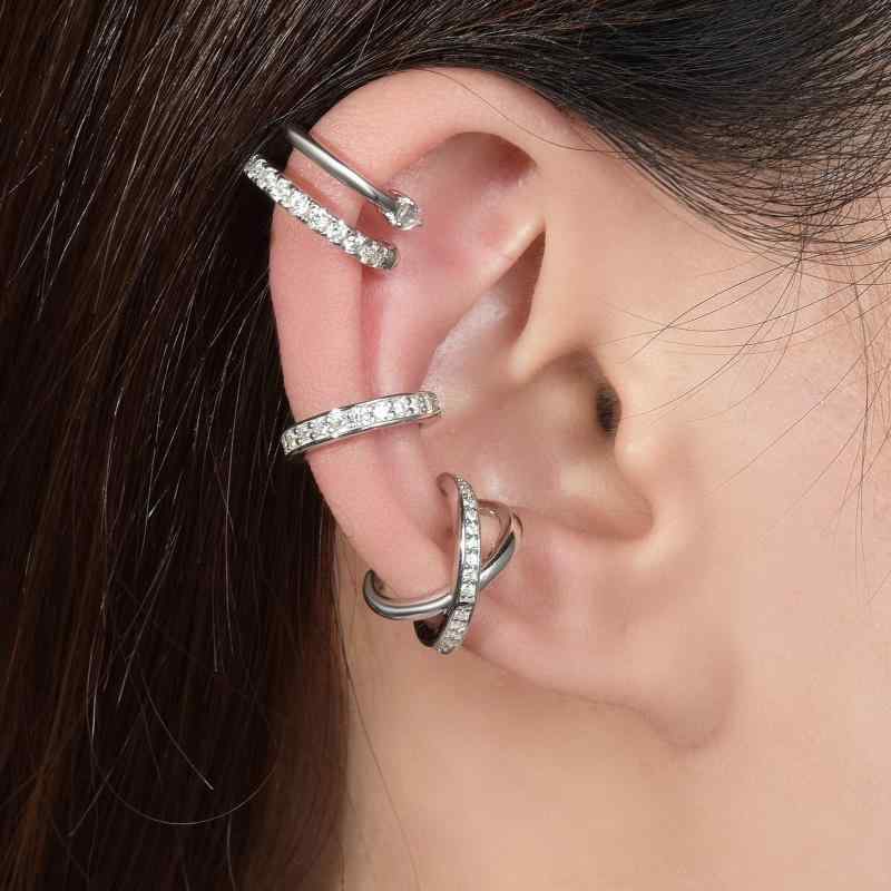・素材: 925シルバー・加工: ダイヤモンド留め・形状: 幾何型・デザイン: クロス型(0.1ct),小水滴型(0.2ct),単排型(0.27ct),双排型(0.36ct)・流行要素: 円形・スタイル: ファッション通勤・対象: 男女共通