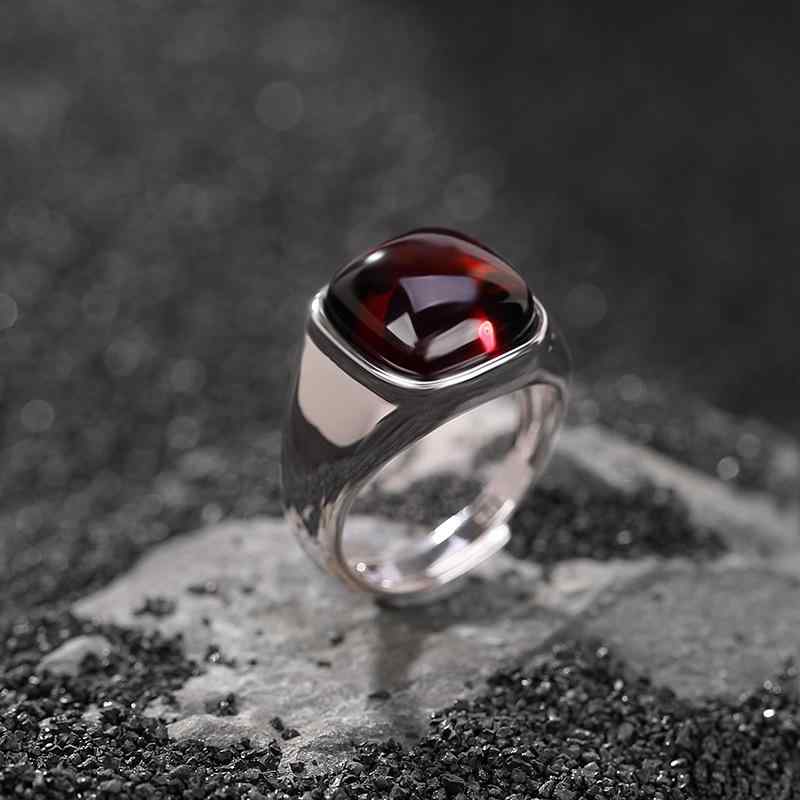 ・素材: シルバー・純度: 925シルバー・加工: 宝石留め・対象: 女性用・サイズ: 開口可調節・スタイル: 復古・デザイン要素: 幾何形状