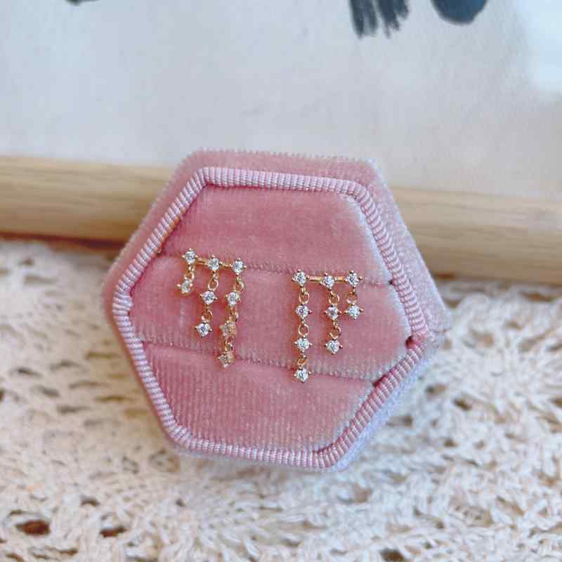 ・素材: 925シルバー・形状: 星形, 幾何型・加工: ダイヤモンドインレイ・流行要素: 満天星・スタイル: 韓国風・スタイル分類: 清新甘美・対象: 女性・流行要素分類: 自然