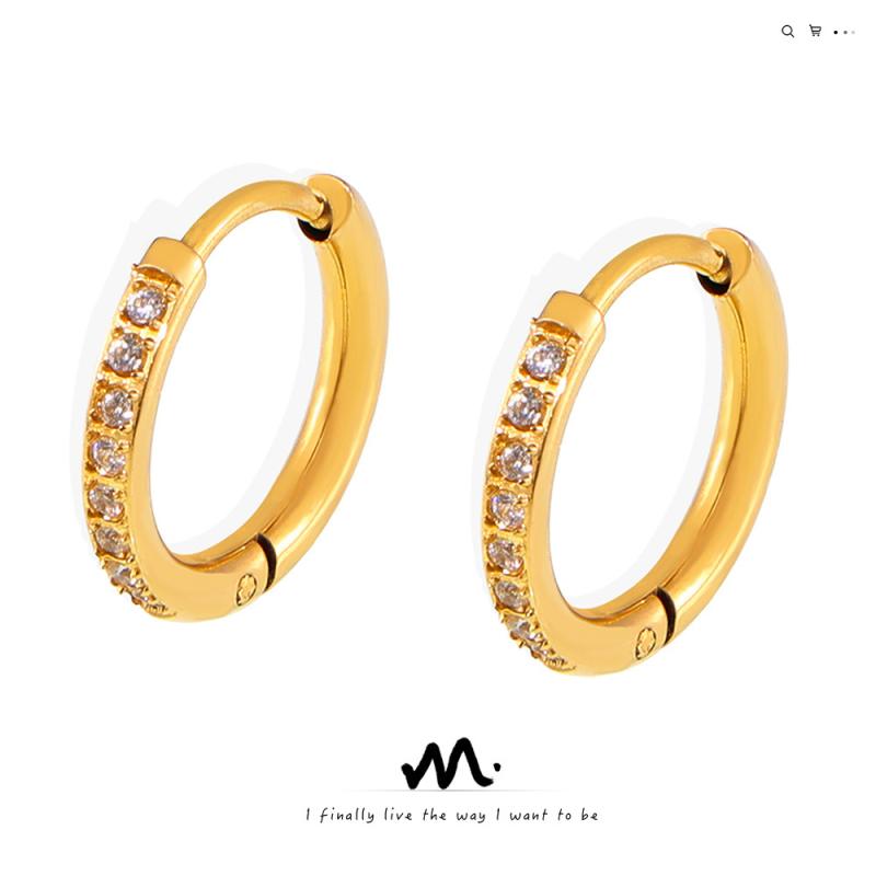 ・素材: チタン鋼・形状: ジオメトリカル・加工: メッキ・カラー: シルバー,ゴールド・デザイン: リング・スタイル: 小衆・スタイル分類: 個性風・種類: イヤリング・対象: 女性