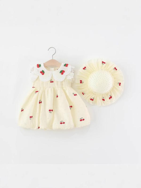 ・素材: コットン95%・裏地: コットン95%・安全基準: A類・性別: 女児・対象年齢: 1~3歳・色: ホワイト・サイズ: 80,90,100,110,120・タイプ: ワンピース・袖丈: ノースリーブ・裾形状: 花苞スカート・加工:...