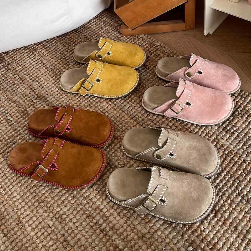 ・カラー: ベージュ,ブラウン,ピンク,イエロー・サイズ: 35,36,37,38,39,40・アッパー素材: スエード・トゥ形状: ラウンドトゥ・スタイル: レトロ・ソール素材: ゴム・シーズン: オールシーズン・対象: 成人