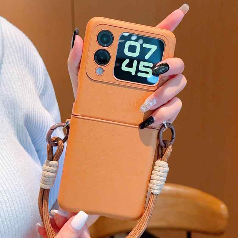 ・ケースタイプ: ハードシェル・素材: 合皮・色: メラード系ブラウン, ブラウンハンドル・対応モデル: ファーウェイ nova flip オイルスプレー*ヒンジフルカバー, ファーウェイ pocket 2 オイルスプレー*ヒンジフルカバー...