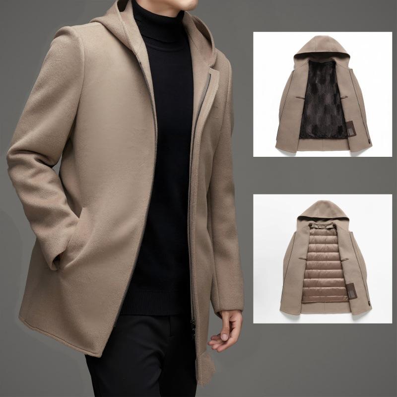 ・スタイル: ベーシック・シルエット: ルーズ・厚み: 厚手・前立て: シングルブレスト・素材: ウール・主素材成分: ウール100%・裏地: ポリエステル・用途: 日常・季節: 冬・襟型: ラペル・パターン: ストライプ・加工: ジャカー...