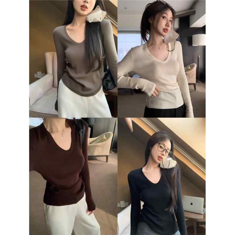 ・素材: ポリエステル・素材含有率: ポリエステル50-70%・副素材: スパンデックス・副素材含有率: スパンデックス30%以下・柄: 無地・厚さ: 中厚・スタイル: プルオーバー・シルエット: スリム・袖丈: 長袖・袖タイプ: 普通袖・...