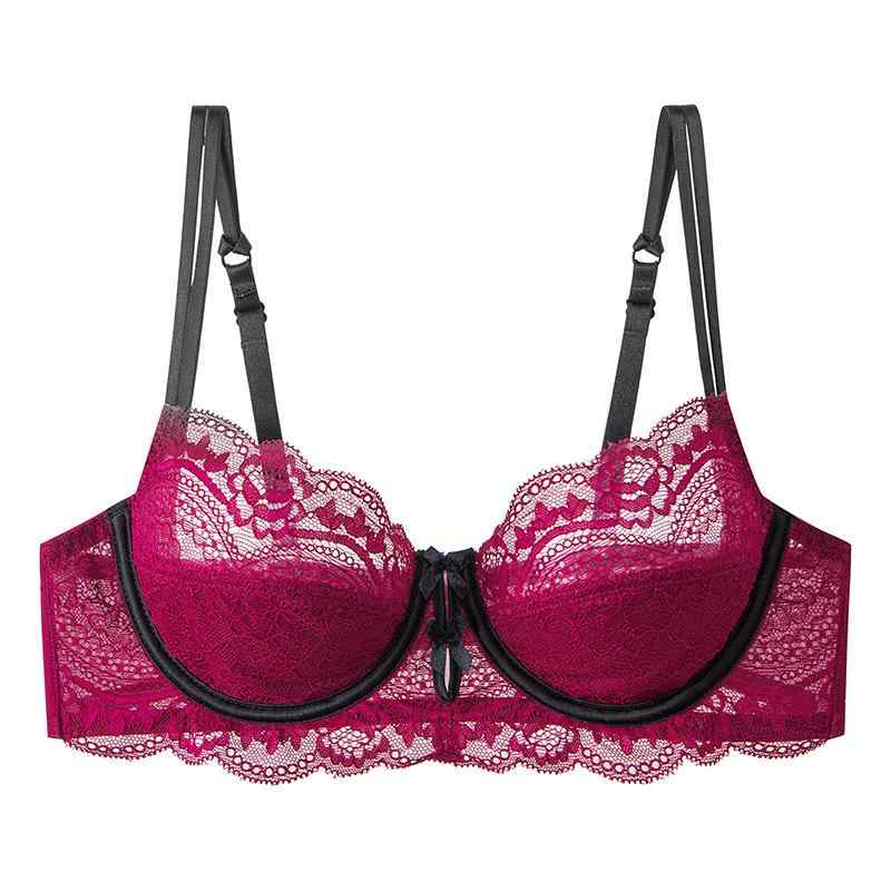 ・生地: レース・表地素材: ナイロン・表地含有率: 95%-100%・裏地素材: ナイロン・裏地含有率: 95%-100%・カップ生地: コットン・カップタイプ: 3/4カップ・ワイヤー: なし・ストラップタイプ: 固定ストラップ・ホック...
