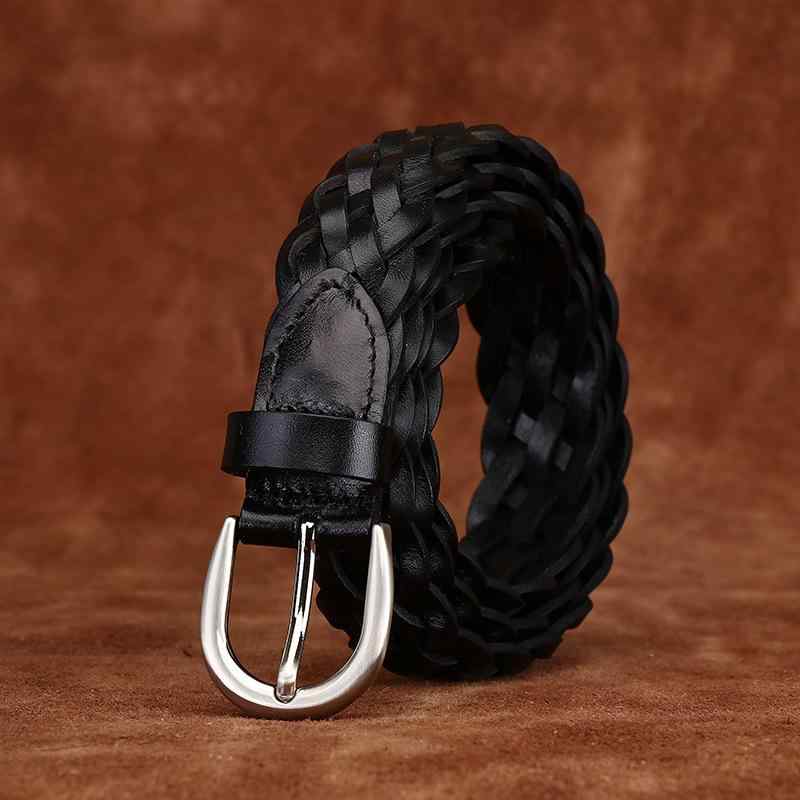 ・素材: 本革・革質: 頭層牛革・バックル素材: 合金・留め具: 針留め・カラー: ブラック, ブラウン, 黄土色, 宝藍色・幅: 3cm・厚さ: 4mm・長さ: 105cm, 110cm・スタイル: レトロ, 港風, 文艺, 国潮・加工:...