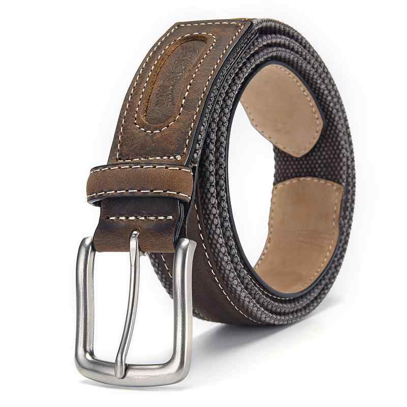 ・素材: 本革（牛革）・バックル素材: アロイ・バックルタイプ: ピン式・パターン: チェック・カラー: ブラウン+ベージュ,ブラック,ダークブラウン・幅: 2-4cm・長さ: 105cm,115cm,125cm・スタイル: レトロ,アーテ...