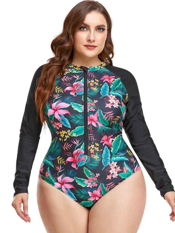 ・素材: 化繊・機能: 防水・柄: プリント・対象性別: 女性・対象年齢: 成人・適用シーン: 水泳・涉水スポーツ・色: 花柄・サイズ: 1XL,2XL,3XL,4XL・適用スポーツ: ダイビング