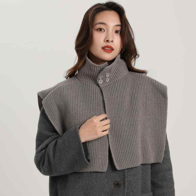 ・対象性別: 女性・素材: 包芯紗・カラー: 黒,ダークグレー,カーキ,アイボリー・スタイル: シンプル・編み方: 平編み・柄: 無地・機能: 装飾・款式: スタンダードロング