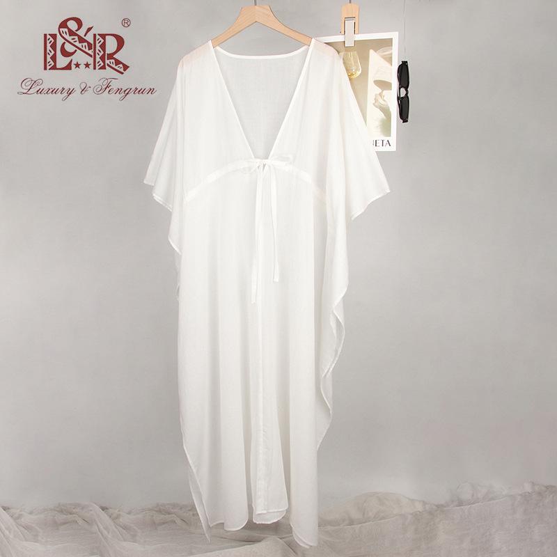 ・対象性別: 女性・素材: コットン・色: ホワイト・機能: 遮日・長さ: 約126cm・幅: 101cm・重量: 約161g・織り方: 平紋・パターン: 単色・スタイル: 普通長