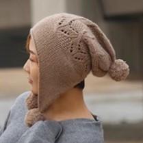 ・帽頂形状: 高頂・帽檐形状: 無檐・カラー: キャメル,ベージュ・サイズ: フリーサイズ・機能: 保温・スタイル: 可愛・加工: 透かし・流行要素: 如意・スタイル分類: 清新甜美・流行要素分類: エスニック/国風