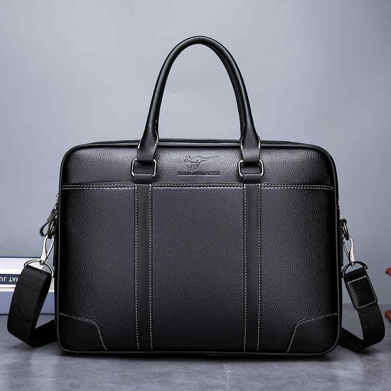 ・素材: PU・カラー: ブラック, ブラウン・柄: 無地・ステッチ: あり・裏地素材: ポリエステル・サイズ: 50cm・PC収納サイズ: 38.1cm・機能: 通気, 抗菌, 耐摩耗