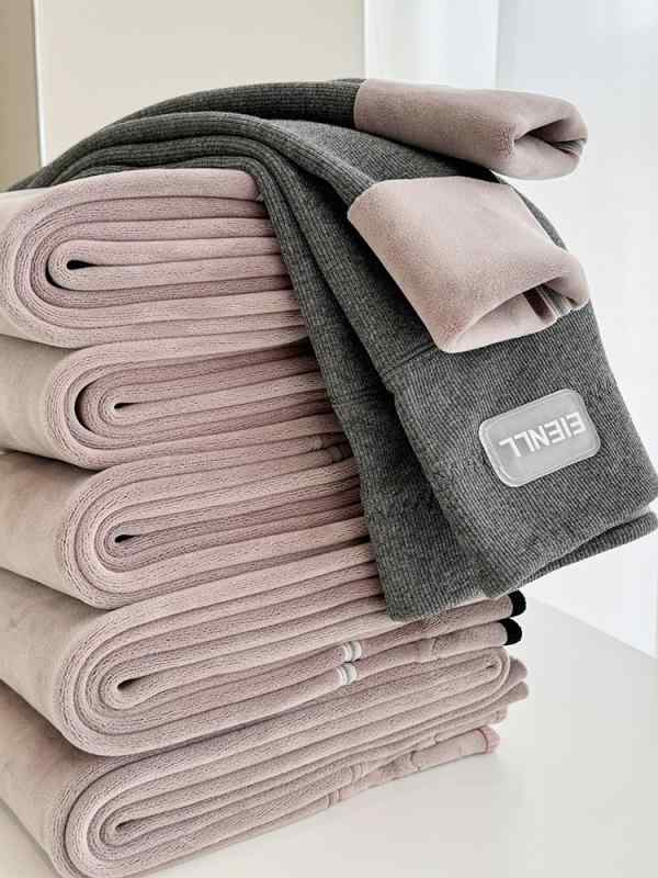 ・素材: コットン・副素材: スパンデックス・コットン含有率: 90-95%・スパンデックス含有率: 30%以下・丈: ロングパンツ・デザイン: ベーシック・生地の厚さ: 超厚・機能: 保温・カラー: ホワイト,ブラック,ダークグレー,ライ...