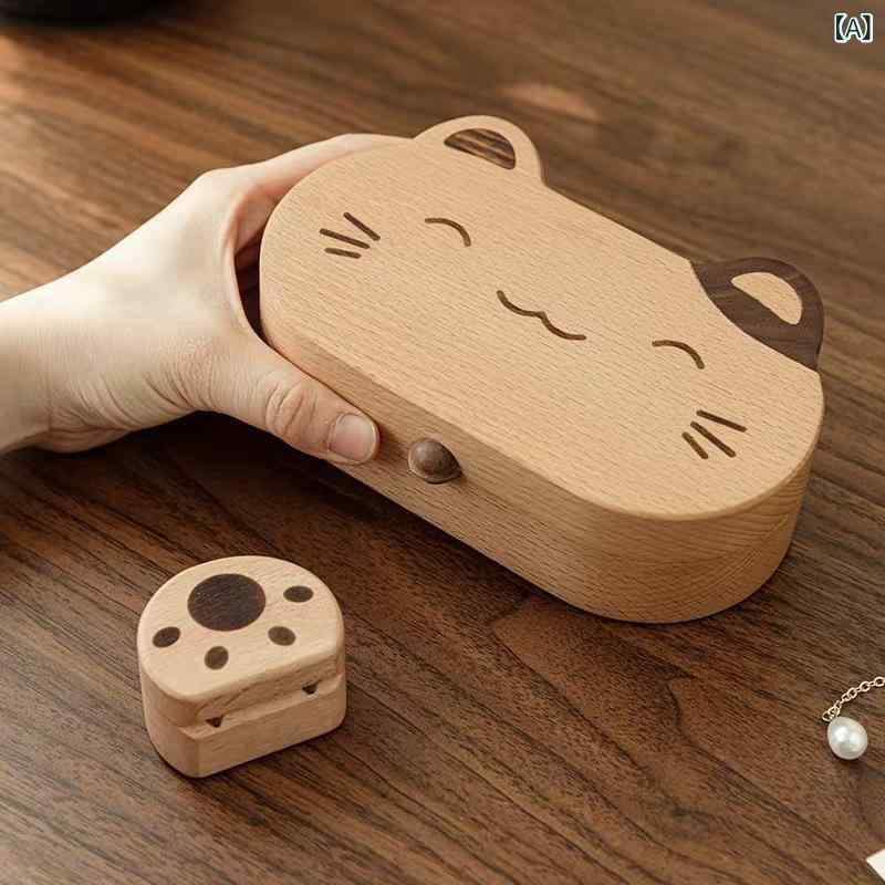 ・素材: 木製・色: 原木色・サイズ: 16.7×8.7cm・スタイル: カートゥーンかわいい・柄: アニメカートゥーン