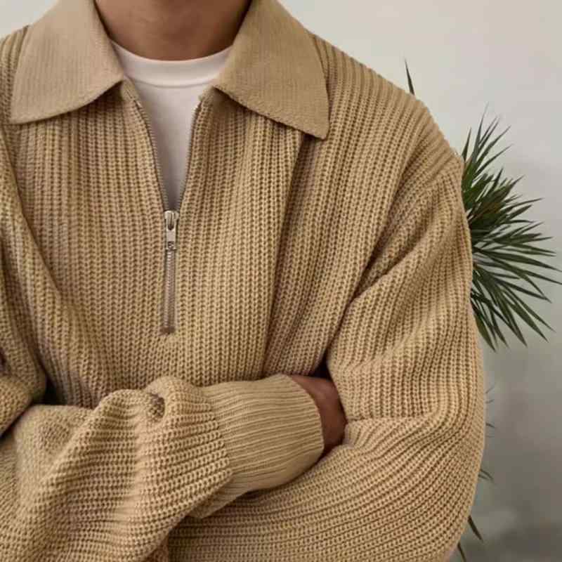 ・性別: メンズ・カラー: カーキ,グレー,ブラック・サイズ: M,L,XL,XXL,3XL・素材: ウール60%・袖丈: 長袖・厚み: 普通・スタイル: プレッピー・デザイン: プルオーバー・フィット: ルーズ・襟型: 折り返し襟・裾: ...