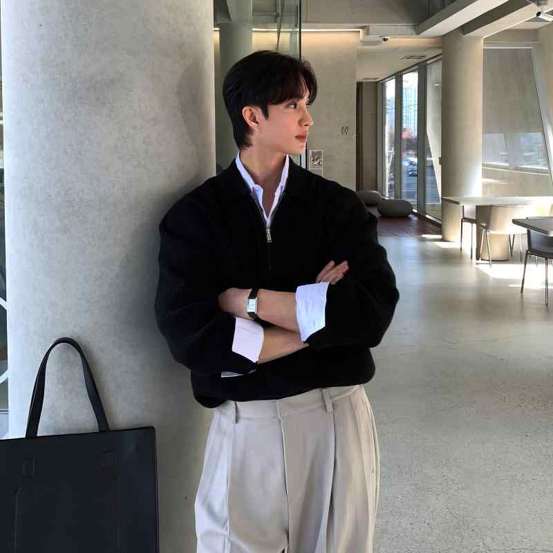 ・スタイル: プルオーバー・版型: ルーズ・襟型: ラペル・袖丈: 長袖・厚み: 普通・ディテール: リブ裾・素材: モダール・主素材成分: ポリエステル 80%・色: 黒,カーキ,ネイビー,グレー・サイズ: M,L,XL,2XL,3XL・...