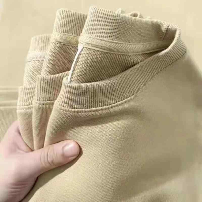 ・スタイル: シンプル・タイプ: プルオーバー・ネック: ラウンドネック・袖丈: ロングスリーブ・袖型: ストレート・厚み: 標準・素材: コットン96%・生地: 大毛圈・シーン: カジュアル・パターン: 無地・フィット: ルーズ・加工: ...