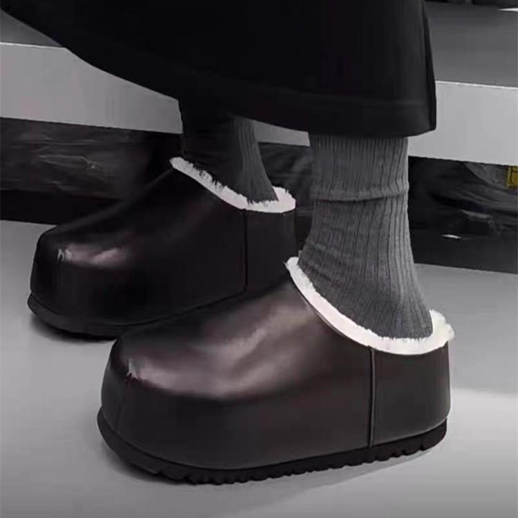 ・機能: 防水,安定,軽便,防滑,保温,耐摩耗,サポート・アッパー素材: 牛革・アウトソール素材: ラバー・シューズタイプ: 雪地靴・ハイト: ローカット・トゥ形状: ラウンド・ヒール形状: チャンキーヒール・スタイル: カジュアル・パター...