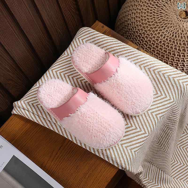 ・表面素材: ミンク+羊革・靴底素材: PVC・適用性別: ユニセックス・着用方法: スリッポン・流行要素: ステッチ・厚み: 加厚・機能: 防滑、保暖、耐磨・パターン: 無地・つま先形状: ラウンドトゥ・ヒール形状: フラット・ヒール高:...