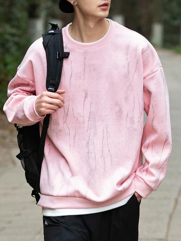 ・性別: メンズ・対象: 青少年・スタイル: プルオーバー・ネック: ラウンドネック・袖丈: 長袖・厚み: 普通・主素材: コットン62.3%・生地: コットンスウェット・用途: カジュアル・デザイン詳細: コントラスト・シルエット: ゆっ...