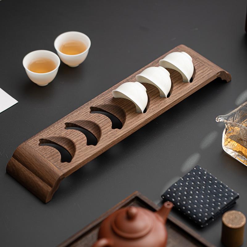 ・素材: 木製・重量: 約200g・仕様: 笑口杯架・スタイル: 中華風