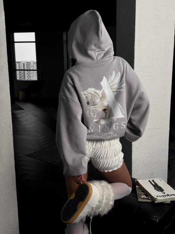 ・パターン: 文字・スタイル: プルオーバー・フィット: レギュラー・組み合わせ: 単品・着丈: 普通款・袖丈: ロングスリーブ・袖型: ストレート・襟型: フード・厚み: 薄手・加工: プリント・生地: スウェット・主成分: コットン 8...