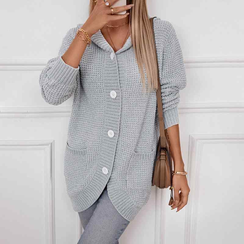 ・素材: ポリエステル・主素材成分: ポリエステル 95%以上・パターン: 無地・厚み: 中厚・スタイル: カーディガン・シルエット: ルーズ・着丈: 中長 (65-80cm)・襟: フード・袖丈: 長袖・袖型: 標準袖・ディテール: ポケ...